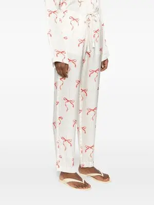 FORTE_FORTE Printed Drawstring Trousers