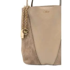 Chloé Mini Bag With Chain Detail - Cream