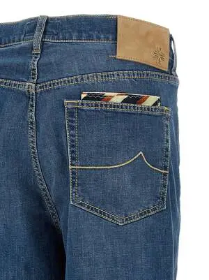 Jacob Cohen Edo Stone-washed Straight Leg Jeans - Blue