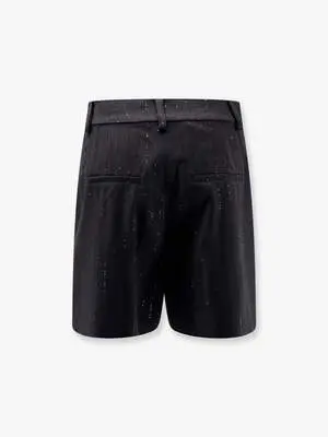 Max Mara Siberia Virgin Wool Shorts With Sequins - Multicolor