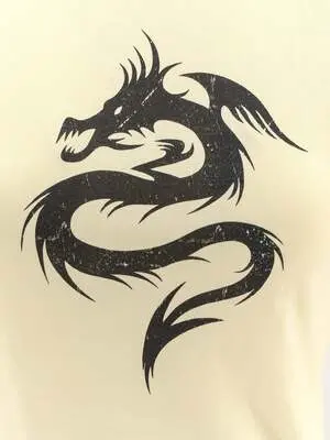 Coperni Crew-neck Cotton T-shirt With Dragon Graphic - Multicolor