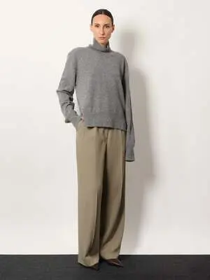 TOTEME Cashmere Turtleneck Sweater With Side Slits - Multicolor