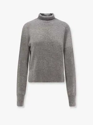 TOTEME TOTEME Cashmere Turtleneck Sweater With Side Slits Multicolor