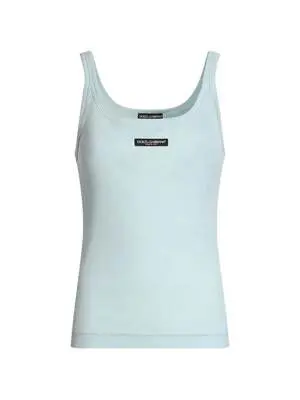 Dolce & Gabbana Ribbed Tank Top - Blue