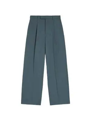 JIL SANDER Cotton Trousers - Blue