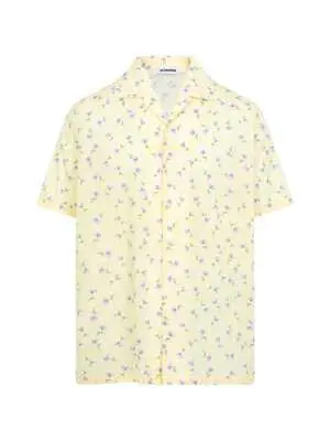JIL SANDER Short-sleeved Shirt With Floral Print