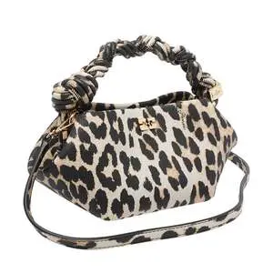 GANNI Mini Leopard Print Bag