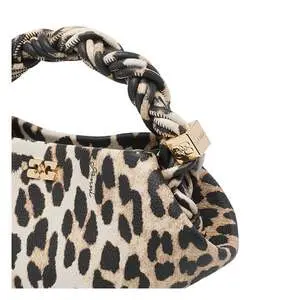 GANNI Mini Leopard Print Bag