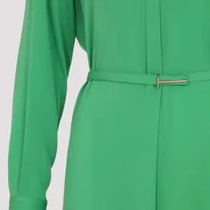 TOM FORD Washed Silk Midi Dress - Green