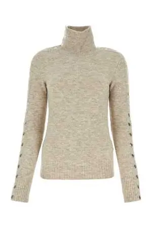 Isabel Marant Étoile Melange Sand Nylon Blend Malo Sweater - Brown