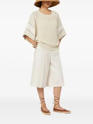 Max Mara Linen Tailored Trousers - Multicolor