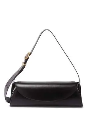 JIL SANDER Cannolo Iconic Line Small Shoulder Bag - Black