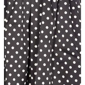 GANNI Polka Dot Satin Mini Dress With Bow Detail