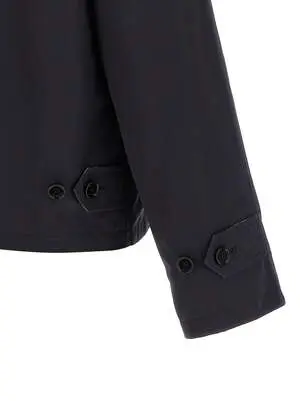 Burberry Reversible Jacket With Adjustable Hood - Blue