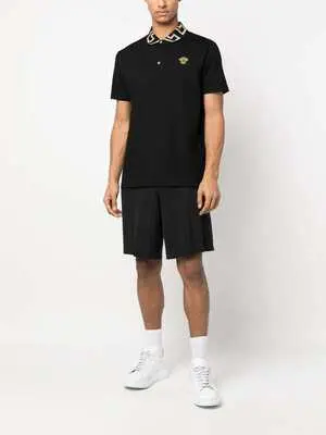 Versace Greca Polo Short Sleeve - Black