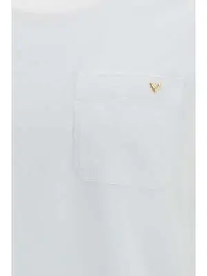 Valentino Garavani Cotton T-shirt With Vgold - White