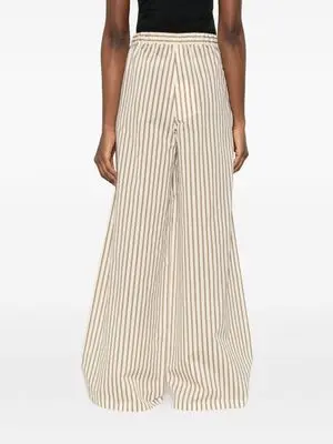 Max Mara Striped Wide-leg Trousers - Multicolor
