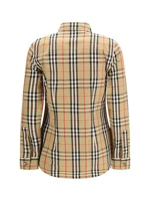 Burberry Stretch Cotton Check Shirt