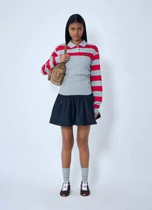 Miu Miu Gathered Mini Skirt