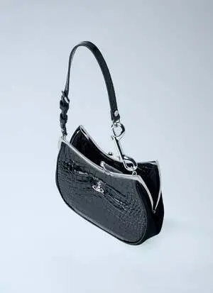 VIVIENNE WESTWOOD Charm Frame Shoulder Bag - Black