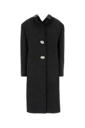 Prada Slate Wool Coat
