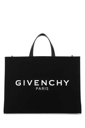 Givenchy Medium Canvas Shopping Bag - Black