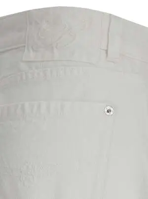 Blumarine White Five-pocket Flared Jeans