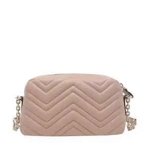 Gucci Gg Marmont Quilted Leather Crossbody Bag - Pink