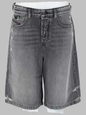 DIESEL® DIESEL De-Sire Relaxed Fit Denim Shorts Gray