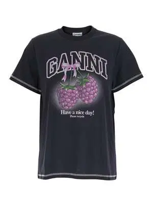 Ganni Printed T-shirts For Women