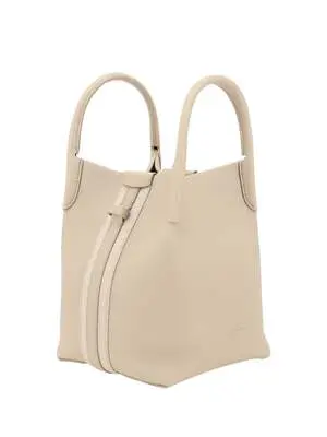 Loro Piana Small Bale Bucket Bag In Grained Leather - Pink