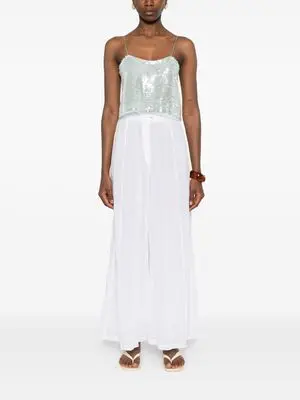 FORTE_FORTE Sequined Spaghetti Strap Top - Multicolor