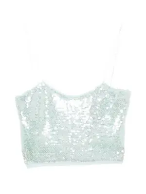 FORTE_FORTE Sequined Spaghetti Strap Top - Multicolor