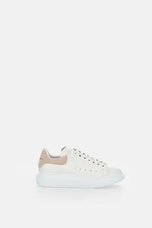 Alexander McQueen Smooth Calfskin Sneakers With Contrast Heel Tab