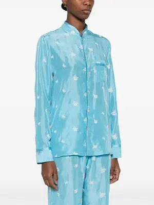 FORTE_FORTE Embroidered Silk Shirt - Multicolor
