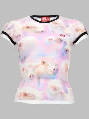 DIESEL® Printed Slim Fit T-shirt - Multicolor