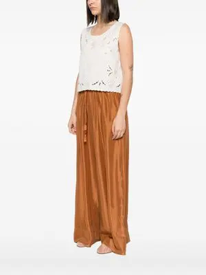 FORTE_FORTE White Broderie Anglaise Sleeveless Top