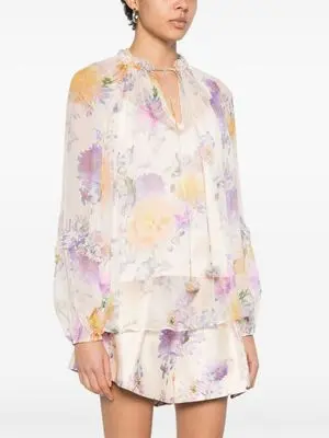 Zimmermann Luna Floral Print Blouse - Multicolor