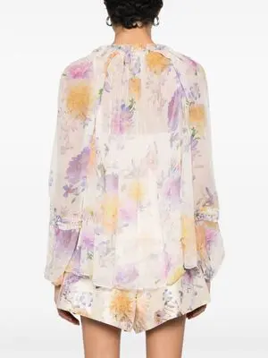Zimmermann Luna Floral Print Blouse - Multicolor