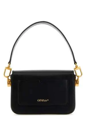 Off-White Small Plain Binder Handbag - Black