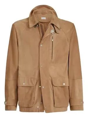 Brunello Cucinelli Suede Jacket - Brown