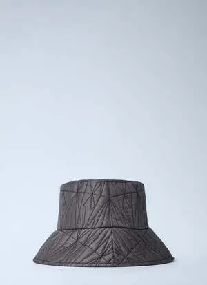 Moncler Quilted Bucket Hat - Gray