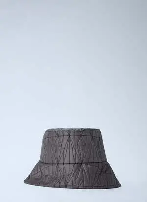 Moncler Quilted Bucket Hat - Gray