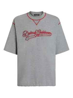 Dolce & Gabbana Embroidered T-shirt - Gray