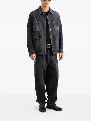 Dolce & Gabbana Jeans With Logo Plaque - Blue