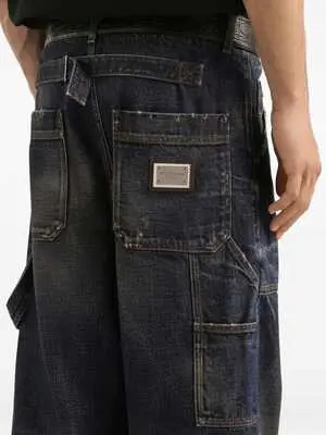 Dolce & Gabbana Jeans With Logo Plaque - Blue