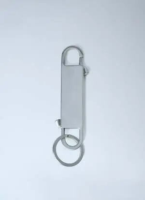 Rick Owens Stainless Steel Key Holder - Silver