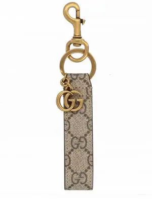 Gucci Ophidia Keychain - Brown