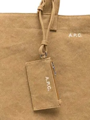 A.p.c. Le Drummer Toile Tote Bag - Brown