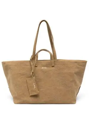 A.p.c. Le Drummer Toile Tote Bag - Brown